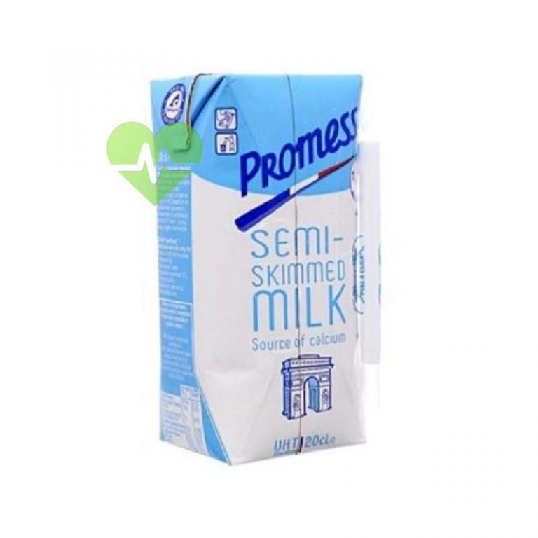Sữa tươi tách béo Promess Skim hộp 1L nhập khẩu Pháp